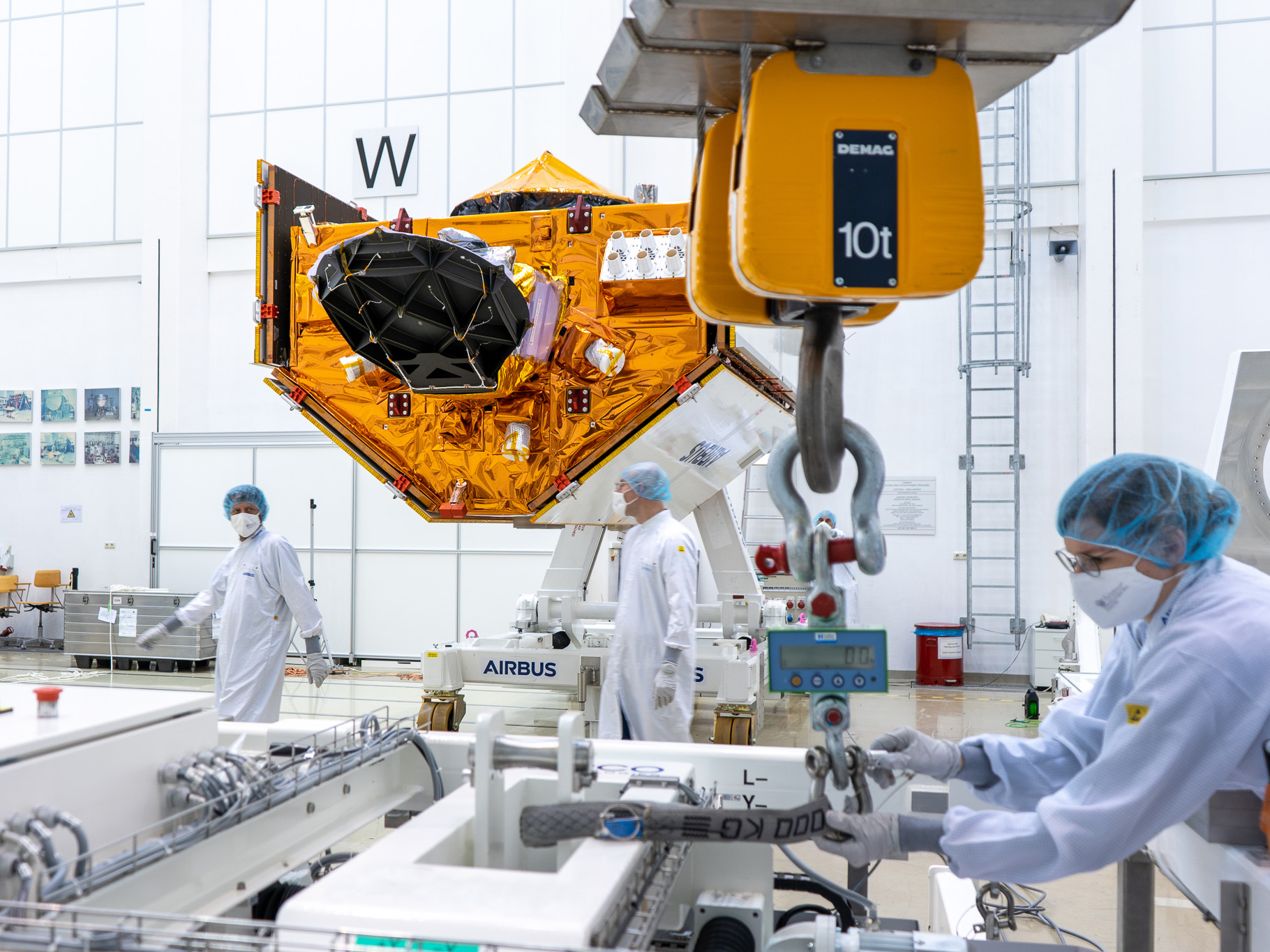 Second ocean-monitoring satellite completes environmental tests | Airbus